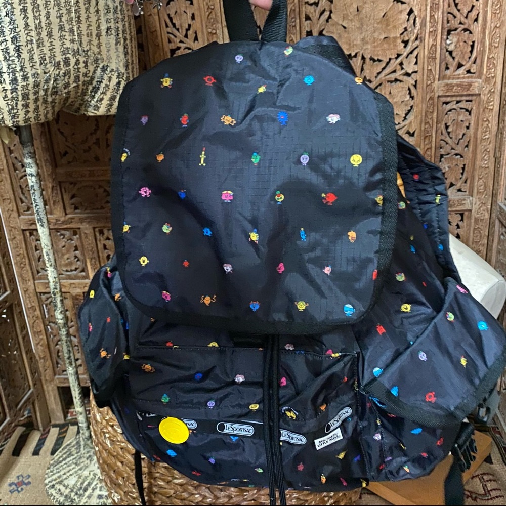 Rare Lesportsac Mr.Men Little Miss Backpack - Gem